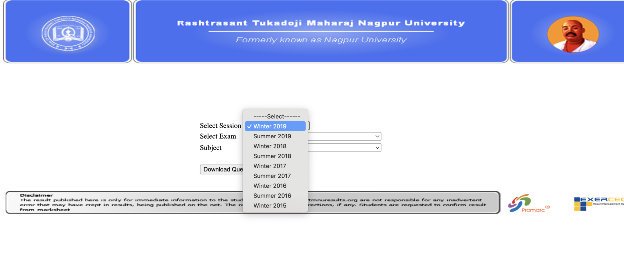 RTMNU Question Paper Download PDF